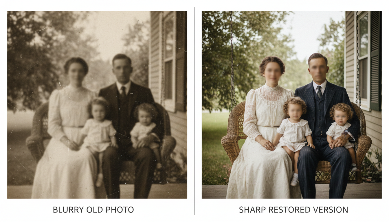 AI Photo Restoration Tool to Enhance & Colorize Old Photos | Flowvideo
